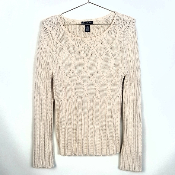 Alexandra Bartlett | Sweaters | Alexandra Barrett Cream Cable Knit ...
